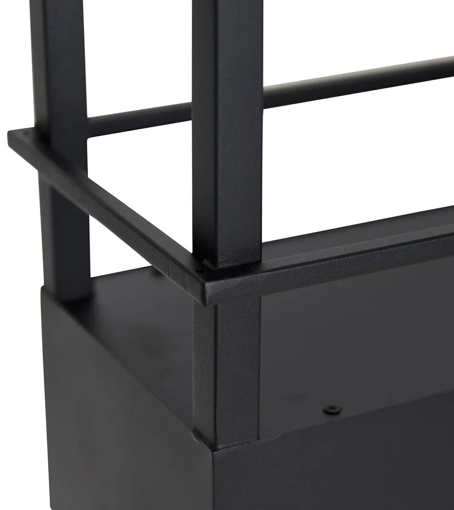 Chytré závěsné svítidlo černé s policemi vč. 4 WiFi GU10 - Cage Rack