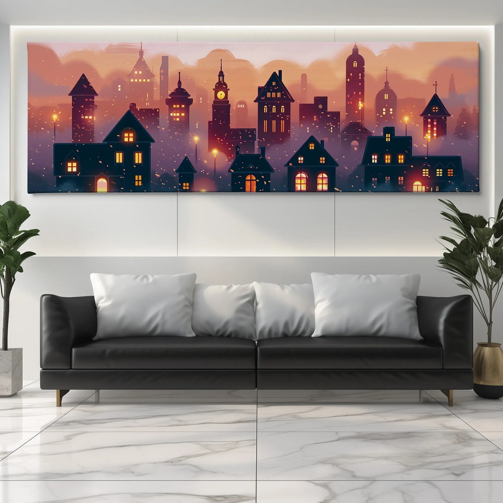 Obraz na plátně - Když v Coventry chumelí FeelHappy.cz Velikost obrazu: 120 x 40 cm