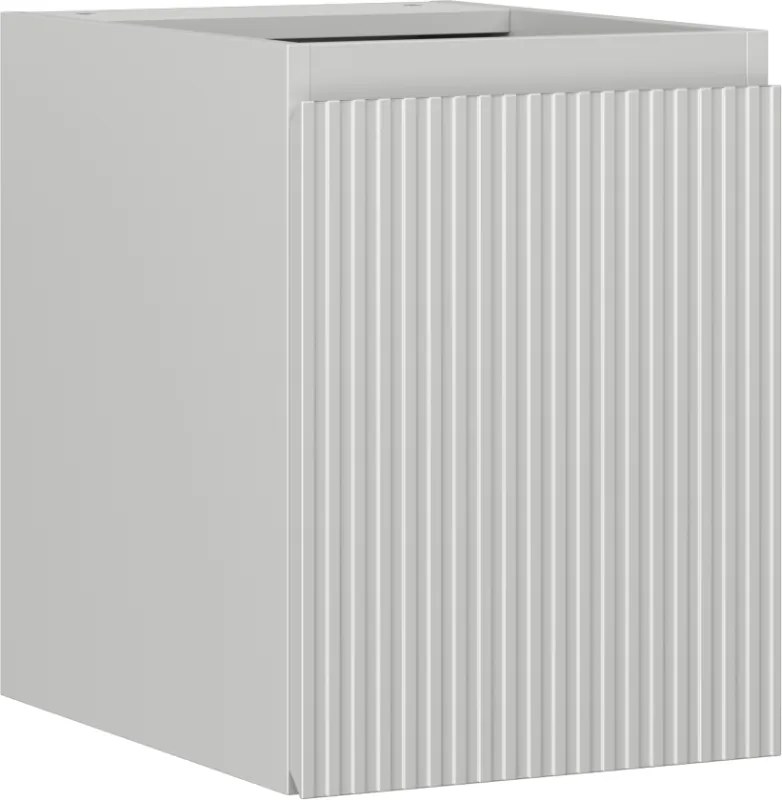 Mexen Rivel, koupelnová skříňka 35 cm, 1 dvířka, s drážkami, šedá matná, 91A21-03547-1-BF62