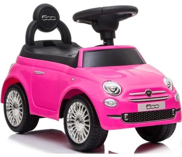 Odrážedlo Fiat 500 2xAA růžová