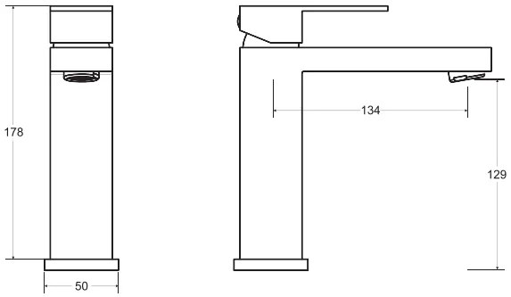 Besco Modern/Varium II umyvadlová baterie nízká, chrom