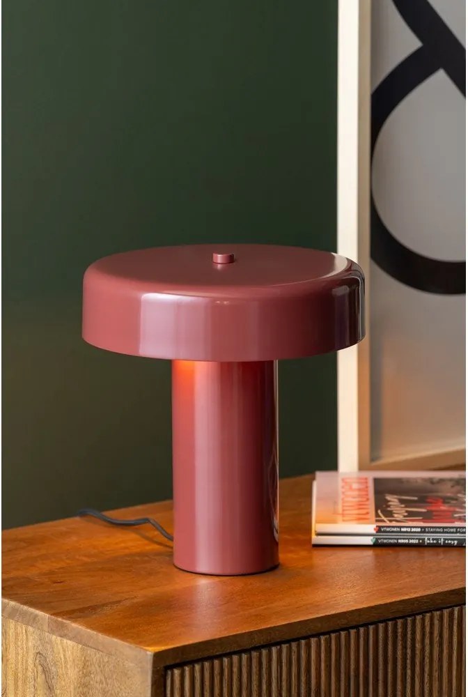Vínová kovová stolní lampa (výška 26 cm) Riqueza Palo – Leitmotiv