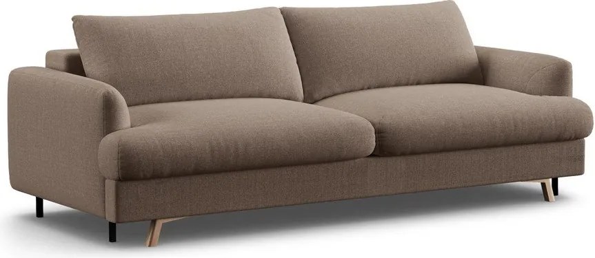 Taupe rozkládací/s úložným prostorem pohovka 233 cm Naomi – Micadoni