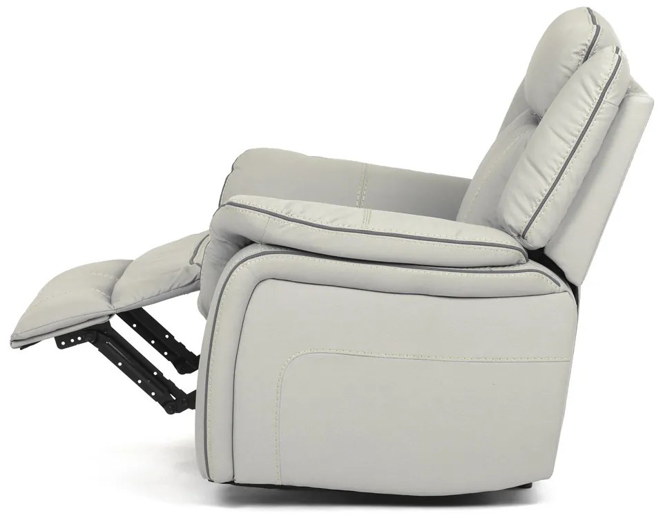 AUTRONIC TV a relaxační křeslo s elektrickým ovládáním, potah ekokůže v odstínu lanýž TV-4119 LAN