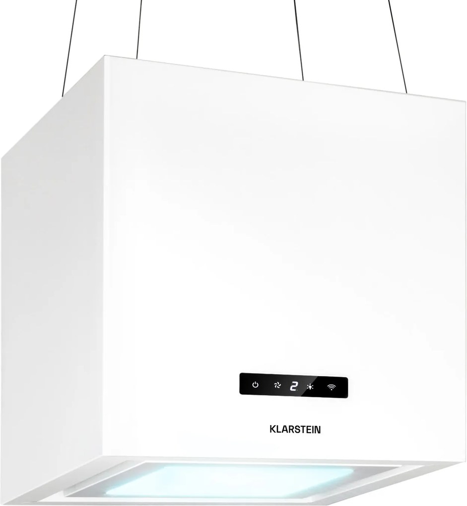 Klarstein Kronleuchter Smart ostrovní digestoř 595 m³/h ovládání přes aplikaci LED panel