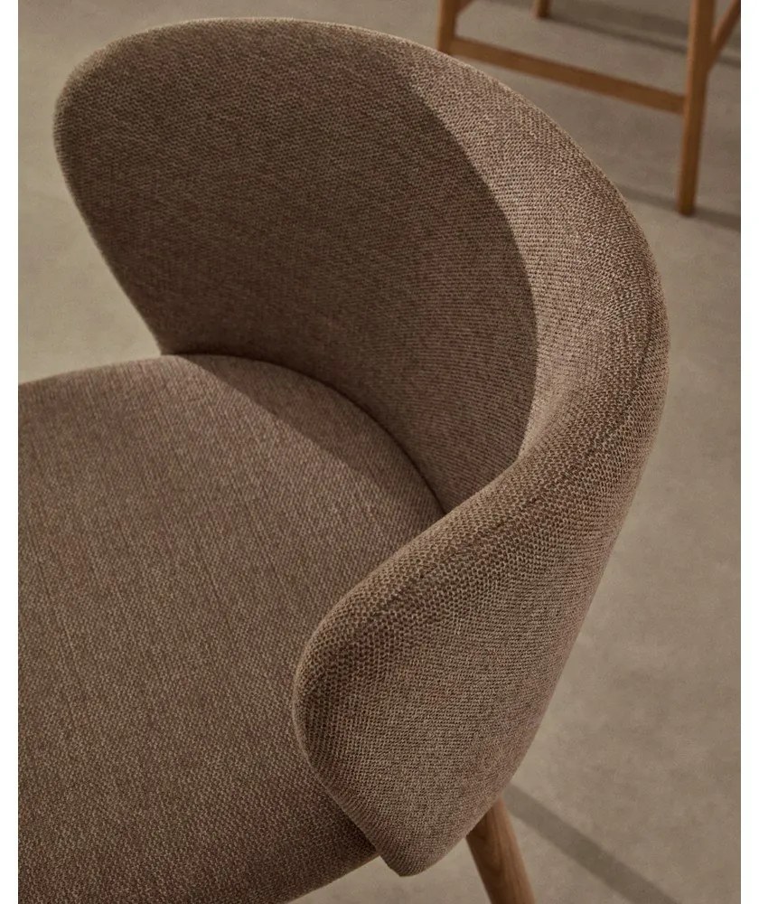 Světle hnědá barová židle (výška sedáku 65 cm) Ciselia – Kave Home