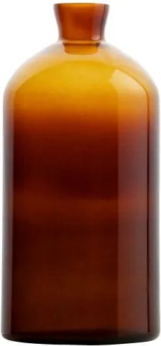 Tmavě oranžová skleněná váza BePureHome Chemistry, výška 40 cm