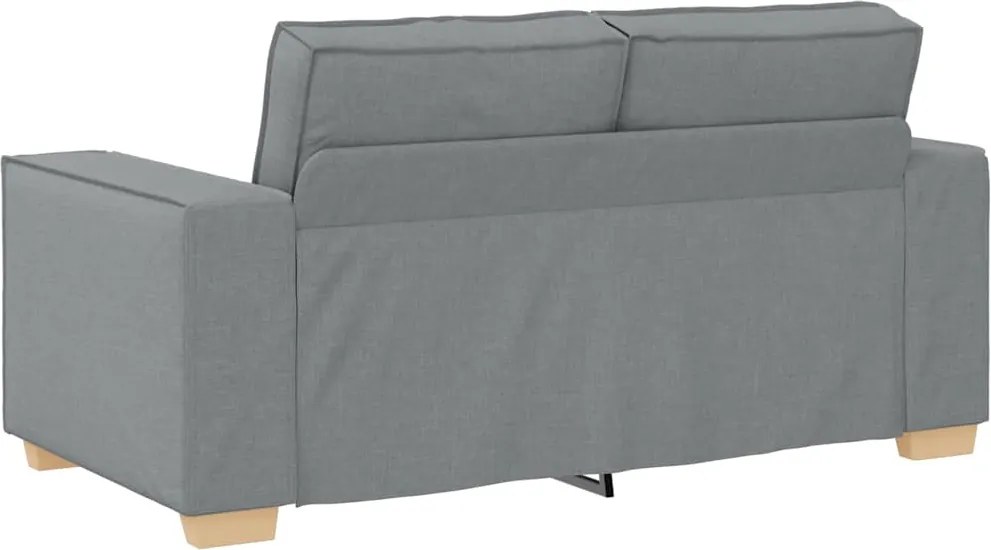 2dílná sedací souprava s poduškami světle šedá textil 3324691