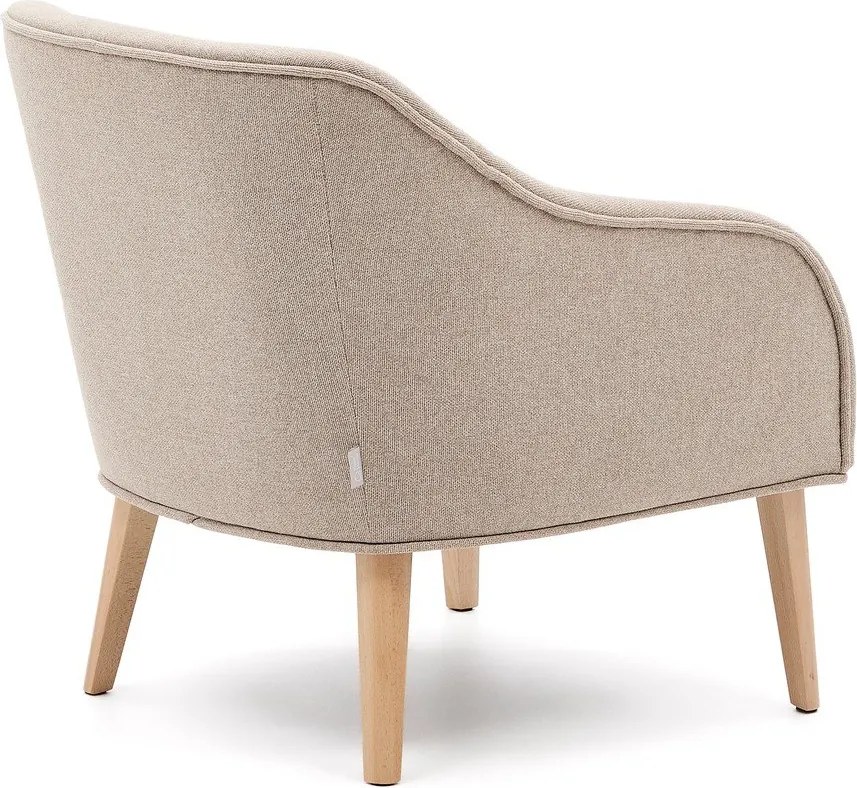 Béžové křeslo Bobly – Kave Home