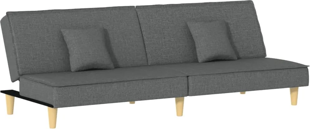 vidaXL Rozkládací pohovka tmavě šedá textil