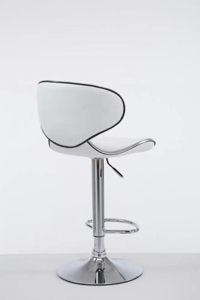 Bhm germany Barová židle Vega I., syntetická kůže, bílá
