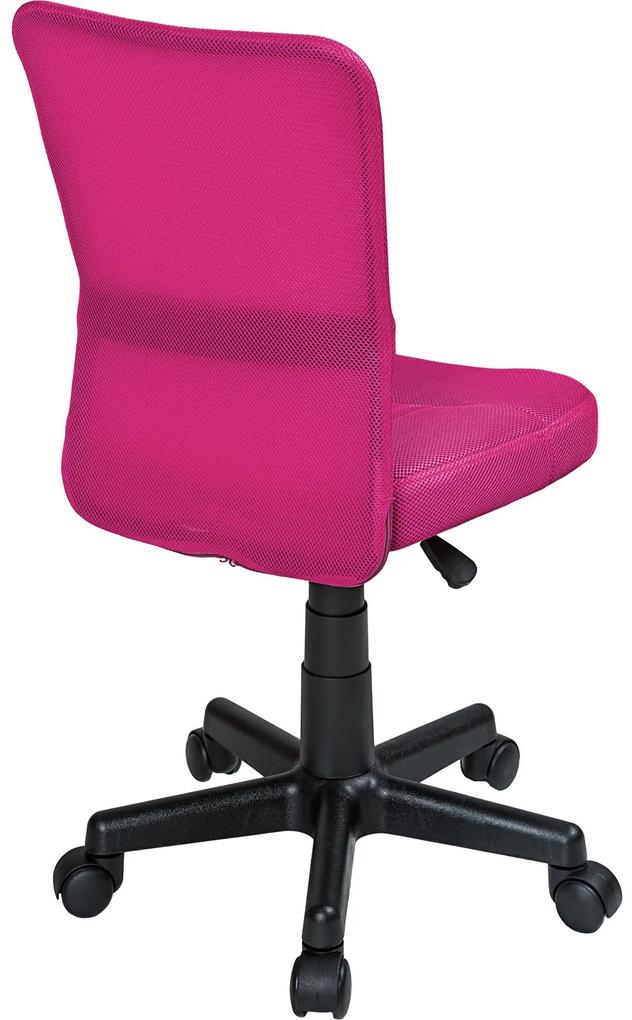 tectake 401792 Kancelářská židle Patrick růžová polyester