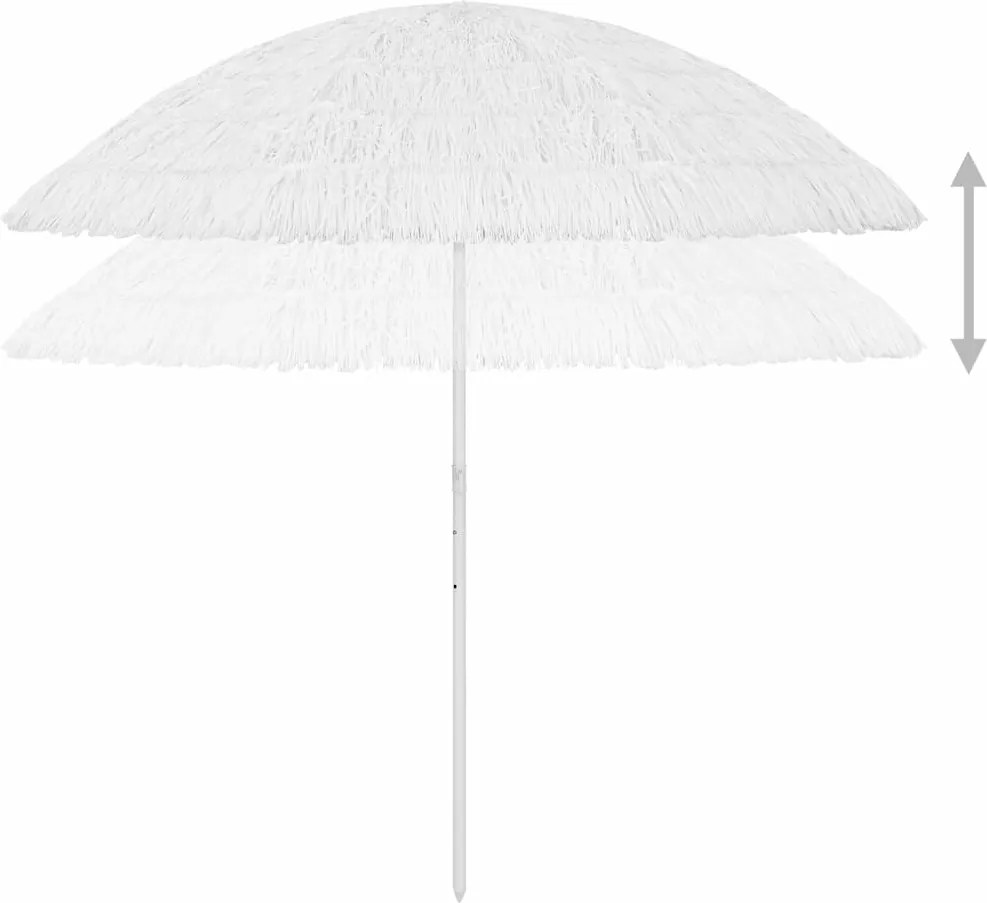 Plážový slunečník Hawaii bílý 300 cm 314702