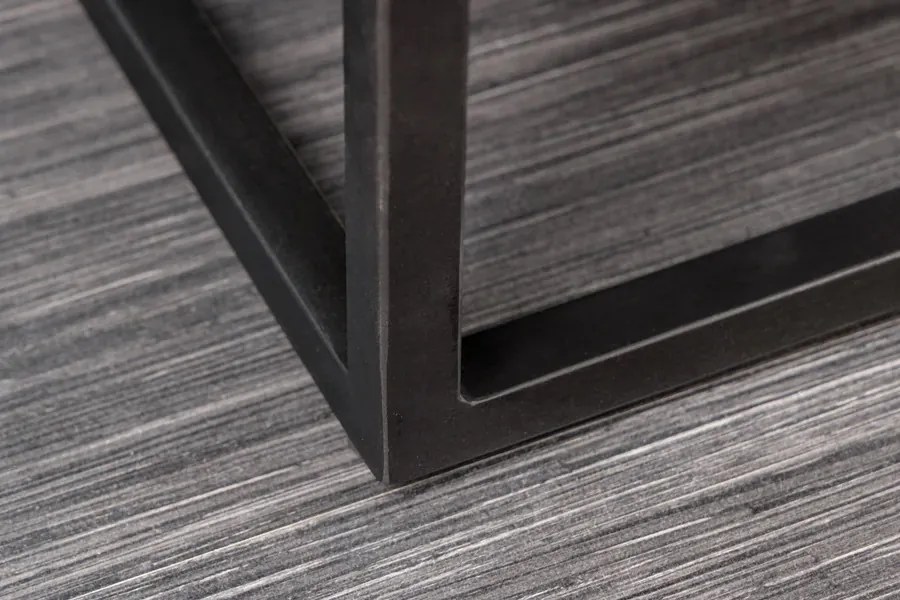 Designová vysoká komoda Helvius 120 cm šedá / černá