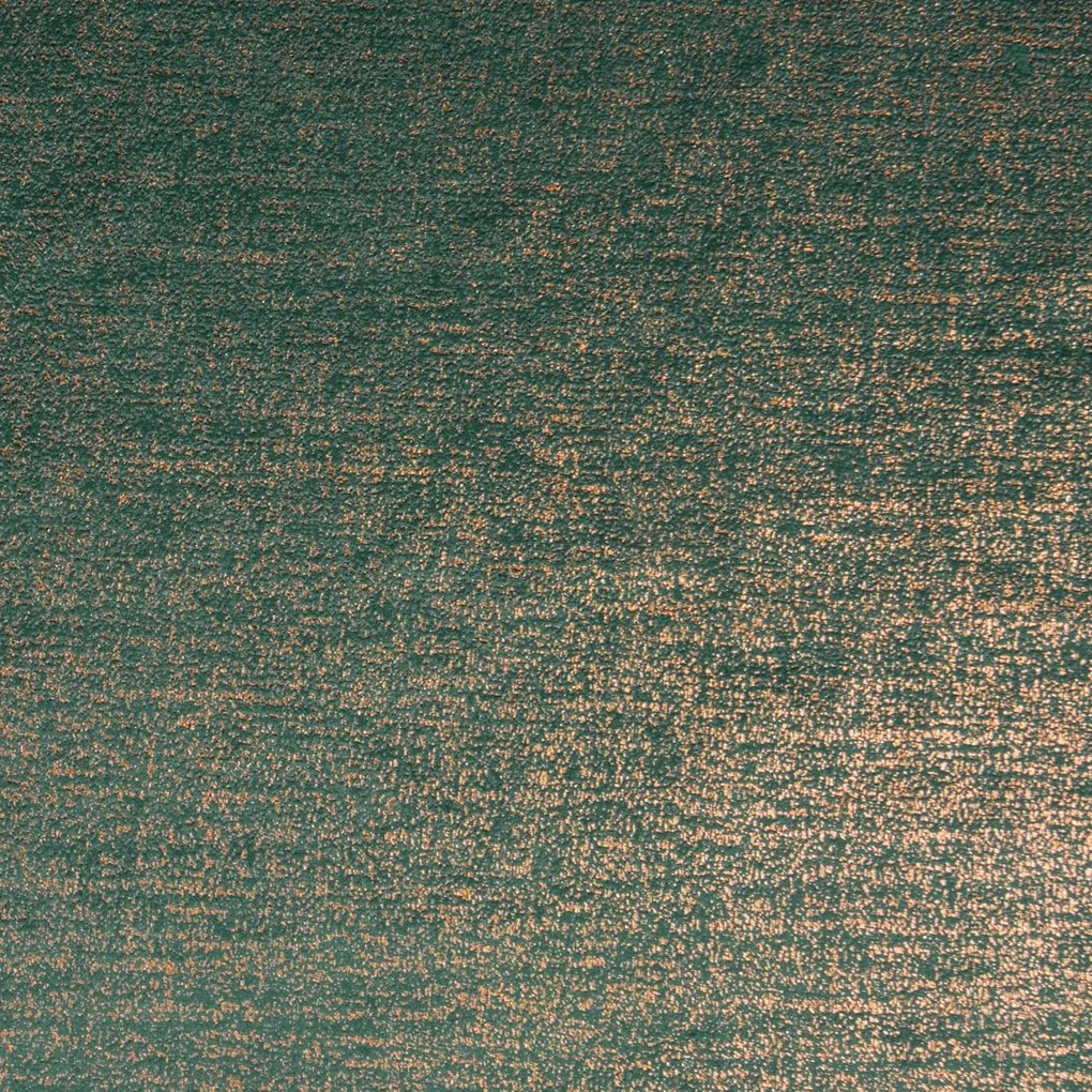 Sametový tyrkysovozelený závěs AMBI se skvrnitou měděnou potiskem 140x270 cm