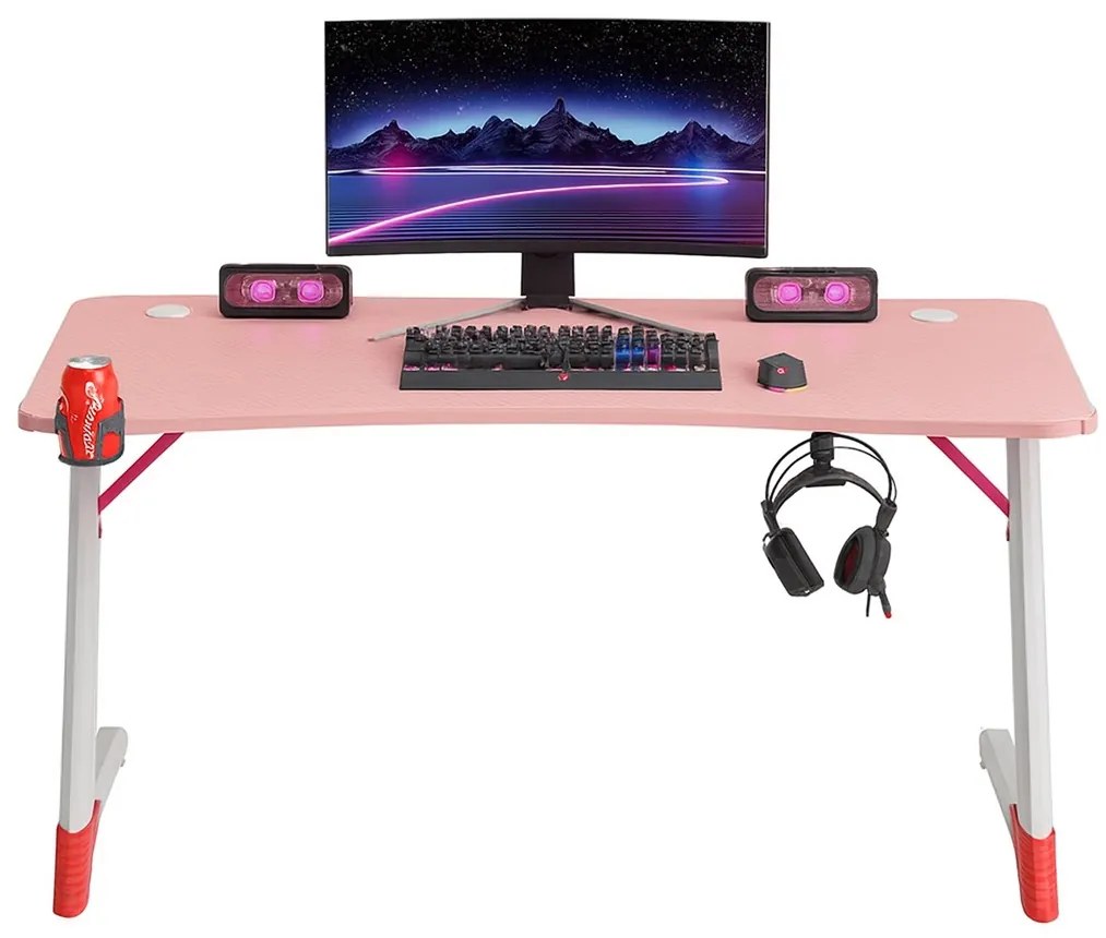 Herní stůl BG01 růžový 120 cm