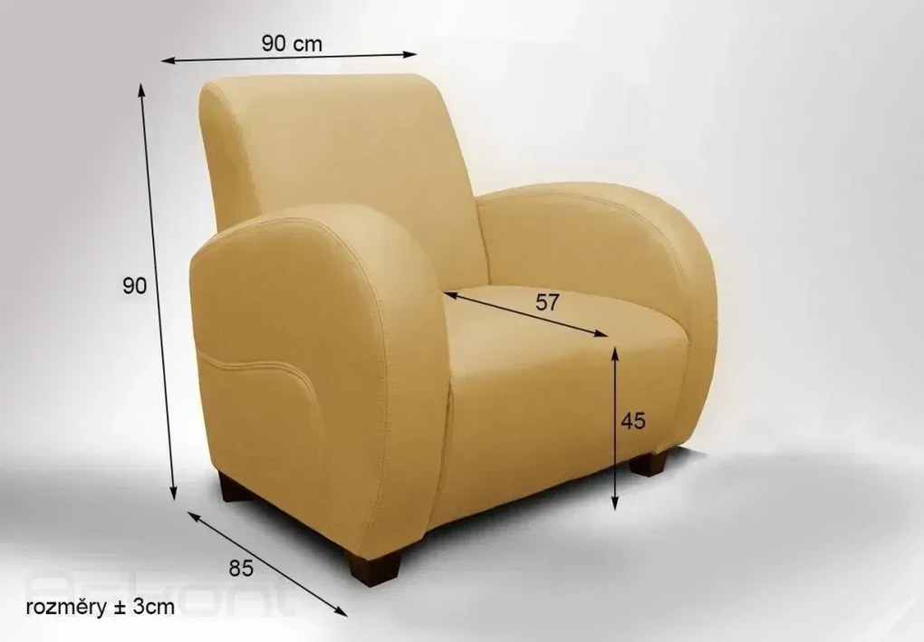 ASKONT Amarello Kožená sedací souprava 3-1-1