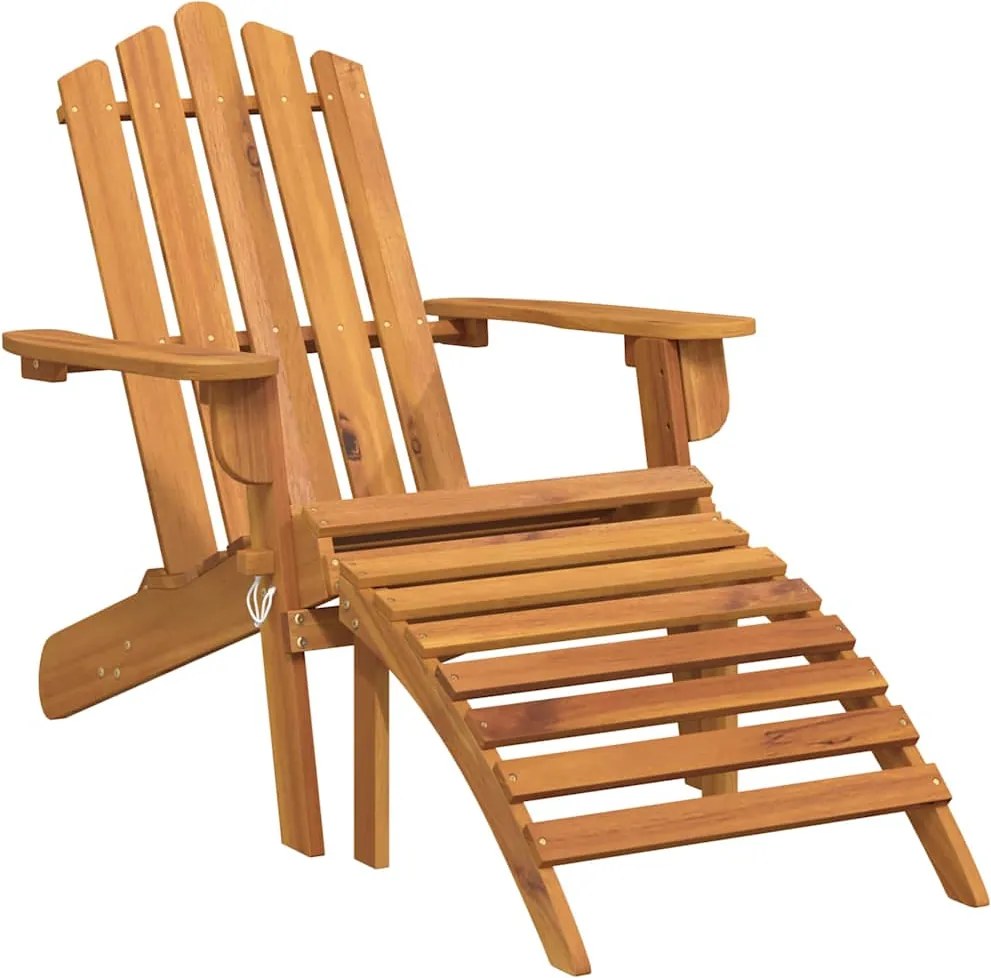 Zahradní židle Adirondack s podnožkami 2 ks masivní akácie 3145015