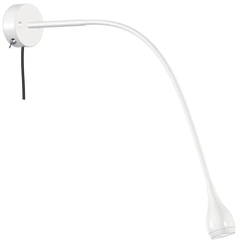 NORDLUX Čtecí LED lampička na zeď DROP, 3W, teplá bílá, bílá 320131
