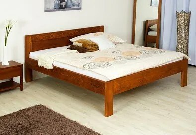 Postel Postelia RIO Smrk 180x210 - dřevěná postel z masivu o šíři 4 cm