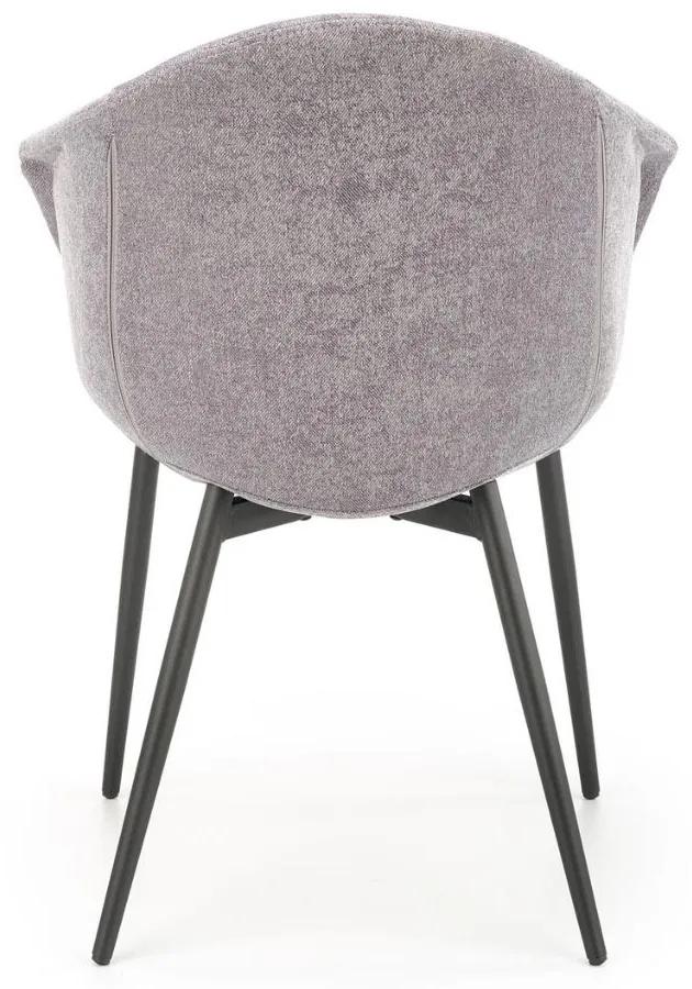 Jídelní židle Nice, šedá / černá