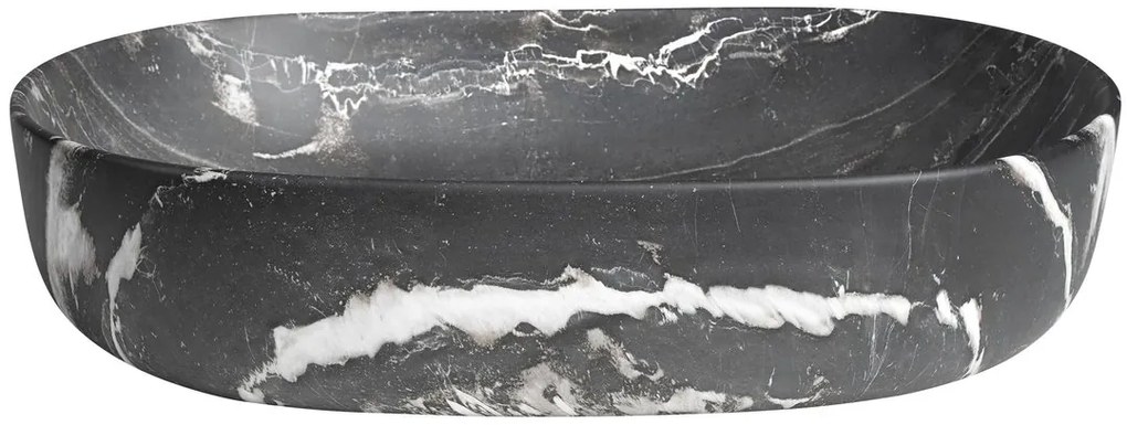 Sapho Sapho, CALEO keramické umyvadlo na desku, 60x42cm, carnico marmor, CA590CM