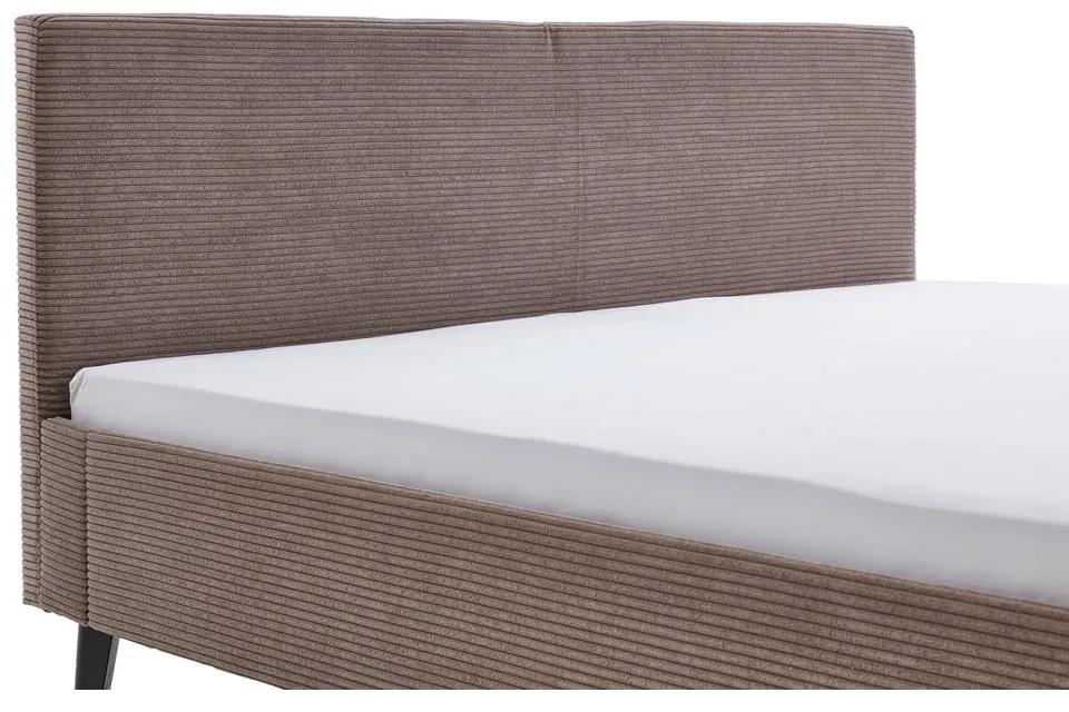 Hnědá čalouněná dvoulůžková postel 180x200 cm Avola – Meise Möbel