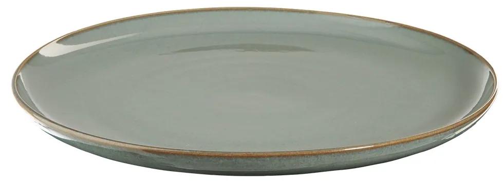 Kameninový mělký talíř průměr 26,5 cm SAISONS EUCALYPTUS ASA Selection - modrozelený
