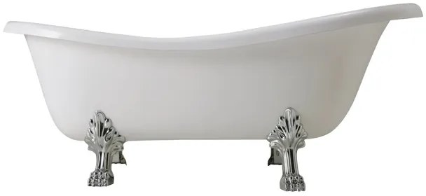 Hopa - vana volně stojící volně stojící vana 170 × 80 × 72 cm, nohy chrom / bílé KEAZV112B