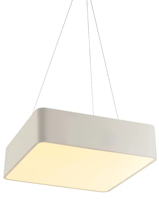 ACA DECOR LED stropní závěsné svítidlo EMERY 40W/230V/3000K/3200Lm/120°/IP20, bílé 48 x 48cm