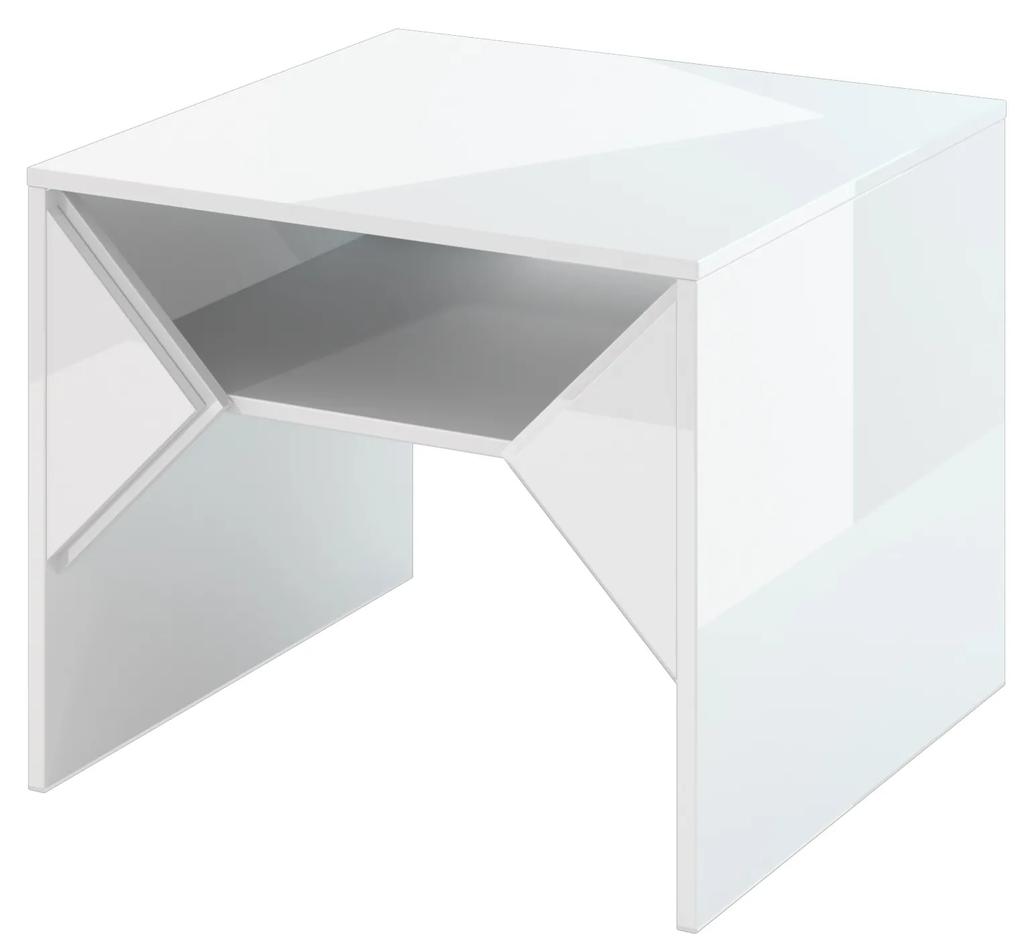 Konferenční stolek Tonfir (lesk bílý). 1055259