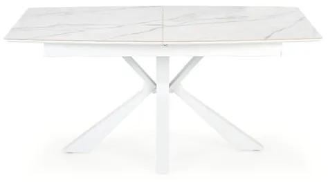 Jídelní stůl Valdevar rozkládací 160-200x78x89 cm (bílá)