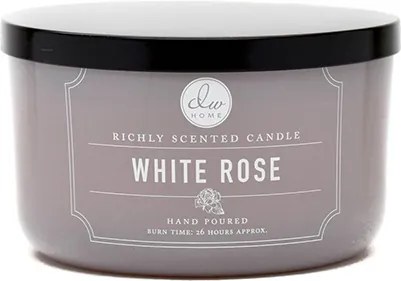 DW home Vonná svíčka ve skle Bílá růže - White Rose