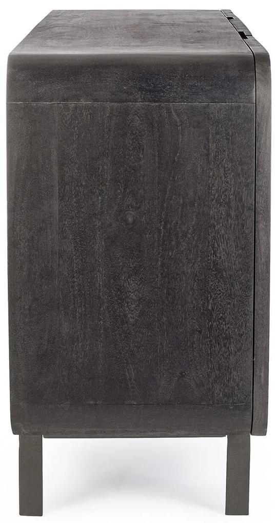 Komoda sarrina 145 x 82 cm černá MUZZA
