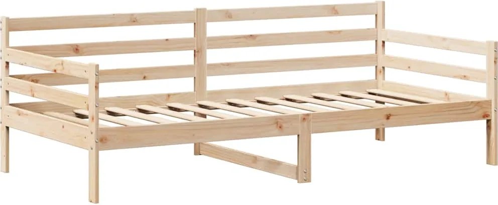 Válenda se střechou 80 x 200 cm masivní borové dřevo 3282200