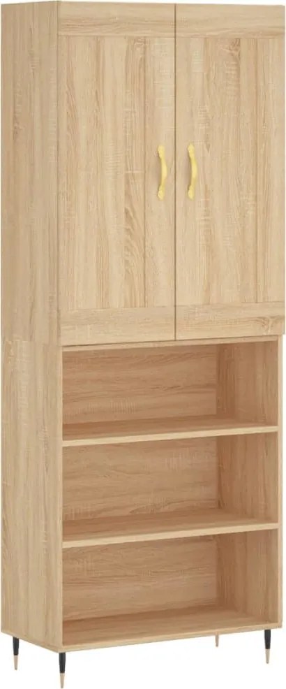 vidaXL Skříň highboard 69,5 x 34 x 180 cm kompozitní dřevo [3200052] Barva: Betonová šedá