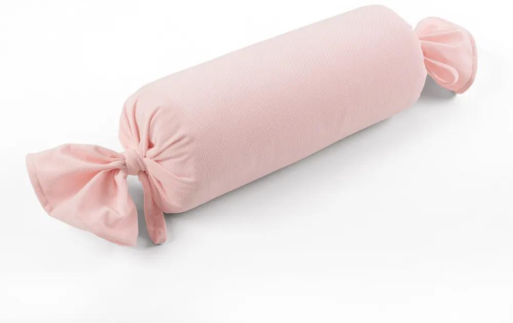 Biante Sametový polštář válec bonbon Velvet Brick SVB-204 Pudrově růžový 15x100 cm
