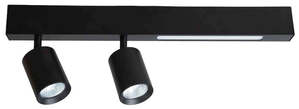 Stropní svítidlo Magnet, 2x černé kovové stínítko + 1x LED 5W, b