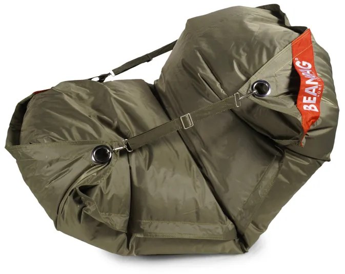 Beanbag Sedací pytel 189x140 comfort s popruhy khaki