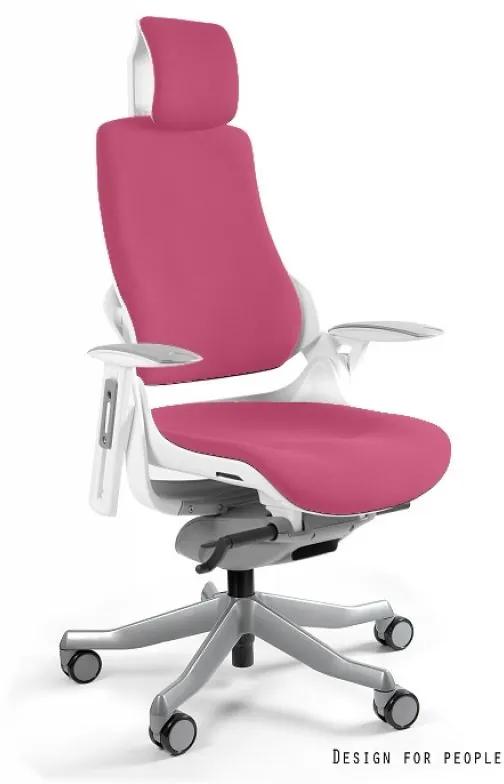 Do týdne u Vás - Kancelářská židle Wau textilní materiál (různé barvy) - konstrukce bílá doprava zdarma