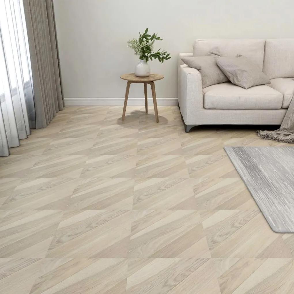 Samolepicí podlahové desky 20 ks PVC 1,86 m² béžové pruhované - Default Title