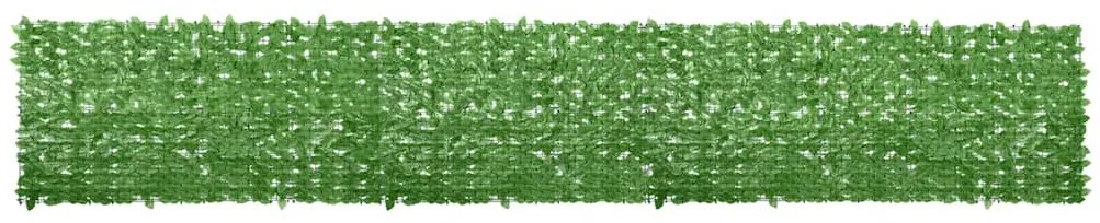 Balkónová zástěna se zelenými listy 600 x 100 cm 315502