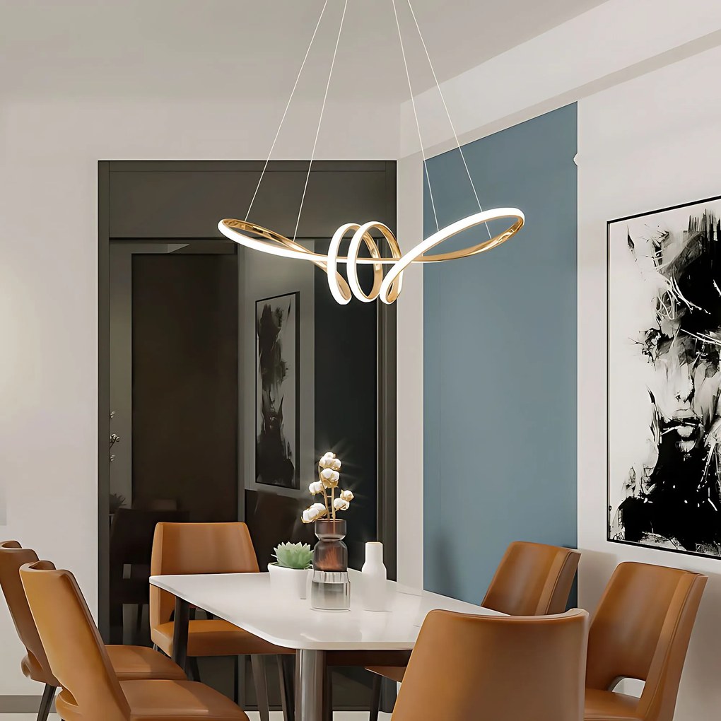 Toolight Závěsné LED osvětlení E39 LHJ036-CP zlaté
