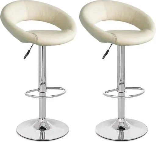 Barová židle 2x Hawaj CL-3230 krémová