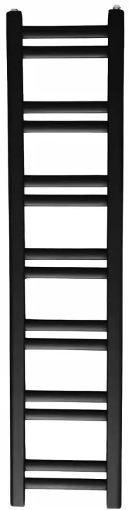 Regnis Retro, topné těleso 300x1100mm, 444W, černá matná, RETRO110/30/D260/BLACK