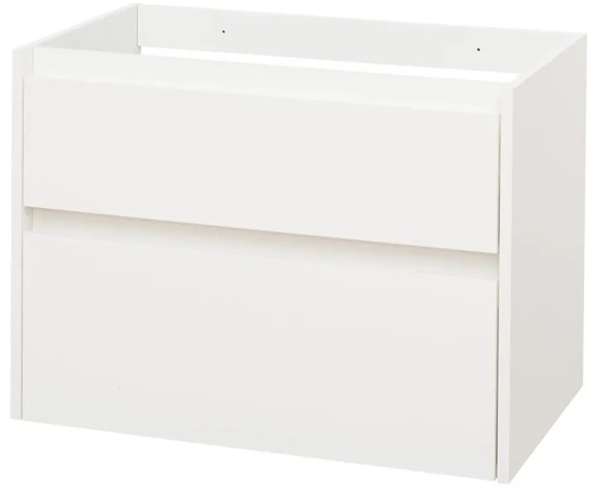 Mereo Mereo, Opto, koupelnová skříňka 81 cm, bílá, dub, bílá/dub, černá, CN911S