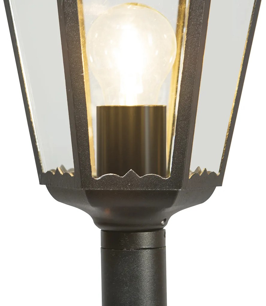 Klasická stojací lampa černá venkovní IP44 125 cm - New Orleans