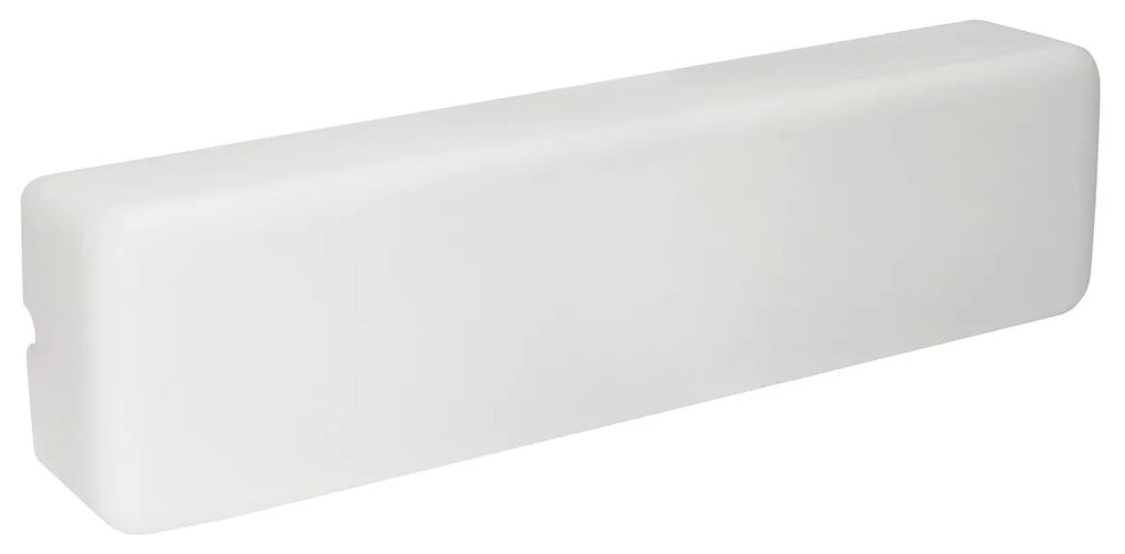 Linea Light MyWhite_B, obdélníkové venkovní svítidlo z bílého polyethylenu, 17W LED 3000K, délka 50cm, IP65