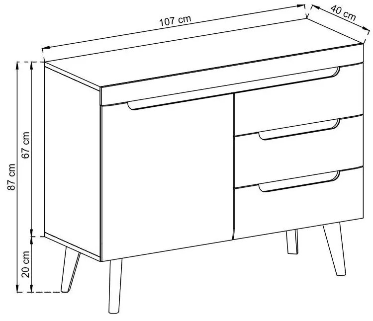 Nordi a | komoda NKSZ107 | artisan