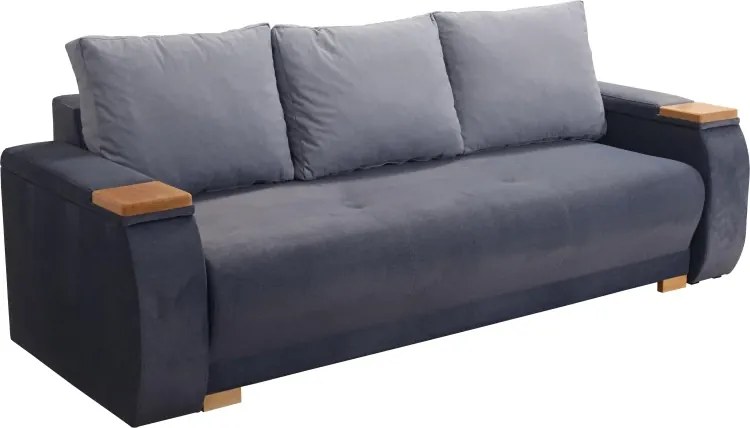 Pohovka Nike, tm. šedá (AN 6550/pol. 6548/natura)